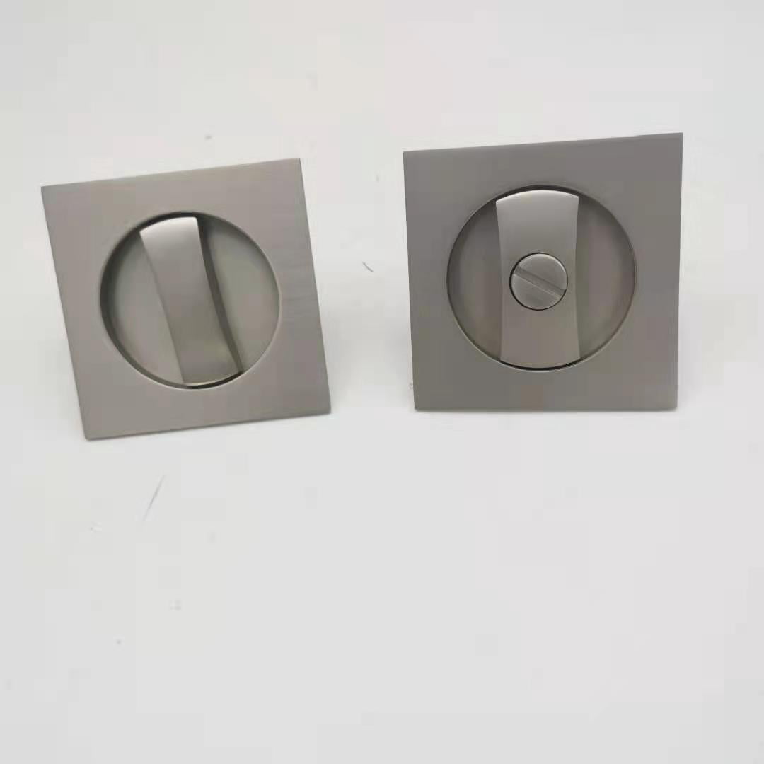 Invisible sliding door lock square round push-pull door lock toilet ...