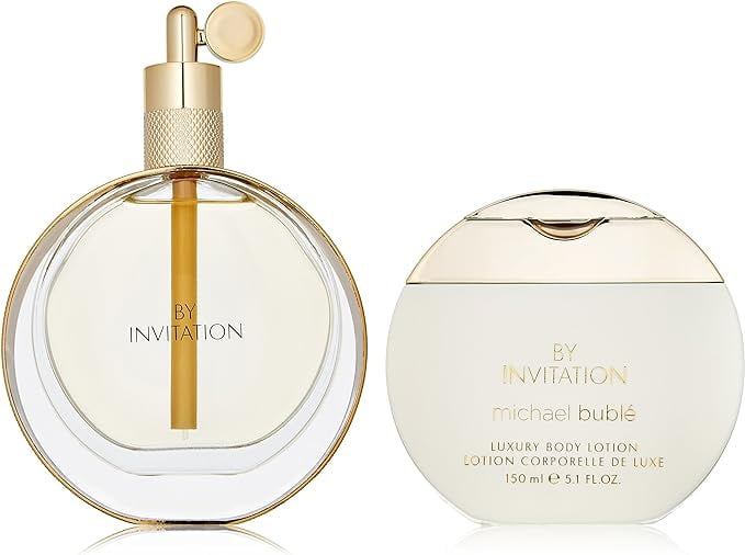 Michael Buble Invitation Fragrance Gift Set for Women - 2 Pc with 3.4oz ...