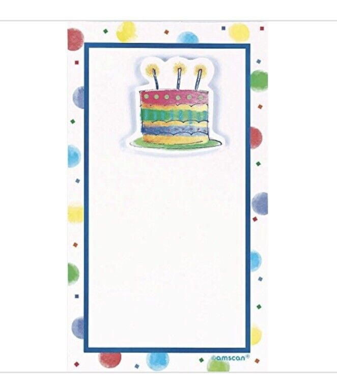 Invite Watercolor Cake Imprintable Invitations 8ct - Walmart.com