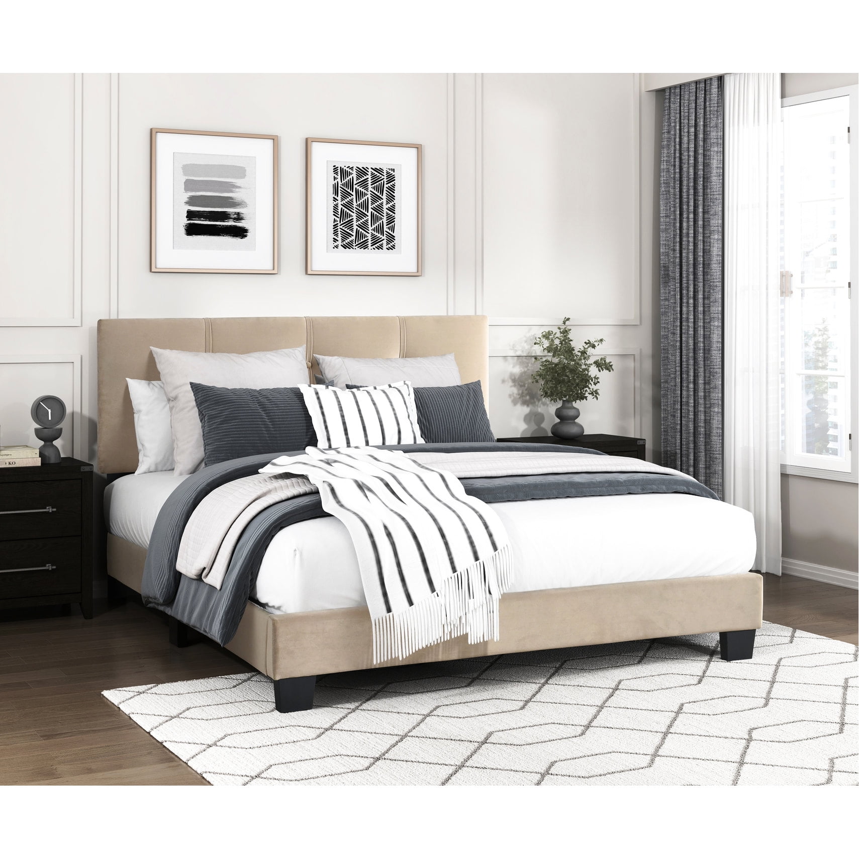 Inviting Bedroom Option - Full Size Bed with Adjustable Height and ...