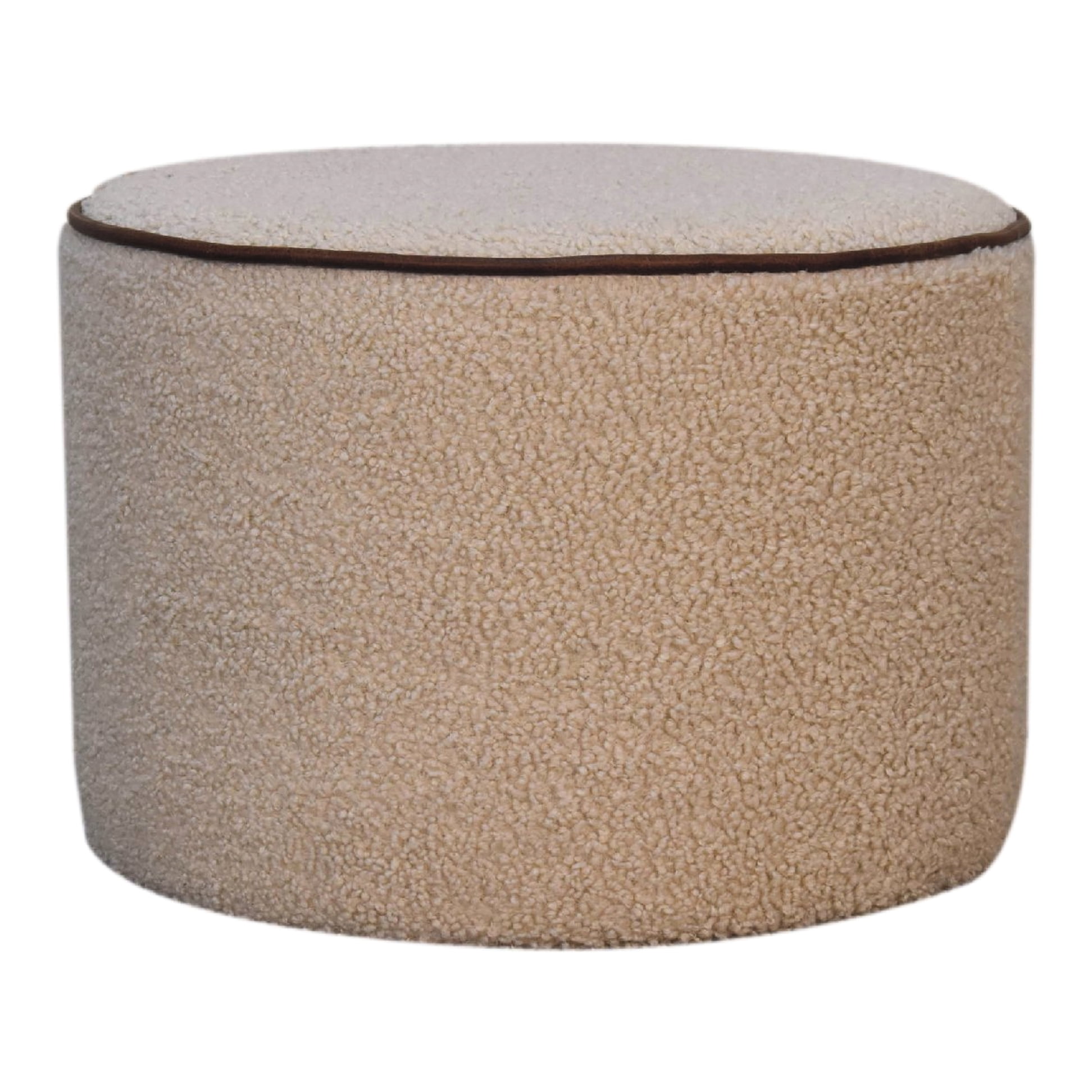 Inviting Home Decor Footstool - Chestnut Solid Wood, Large Round, 18.58 ...
