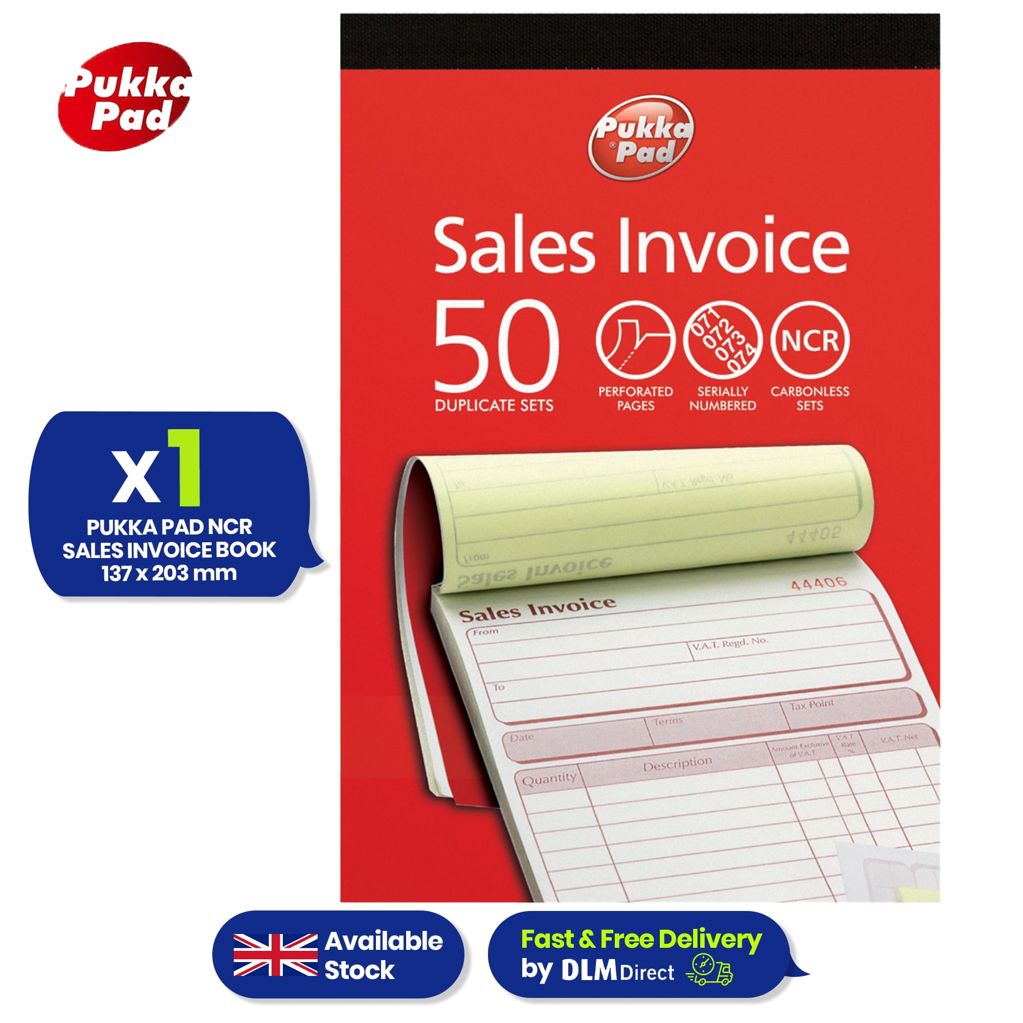 Invoice Book Carbonless NCR Duplicate Pad Receipt Sales Order Book for ...