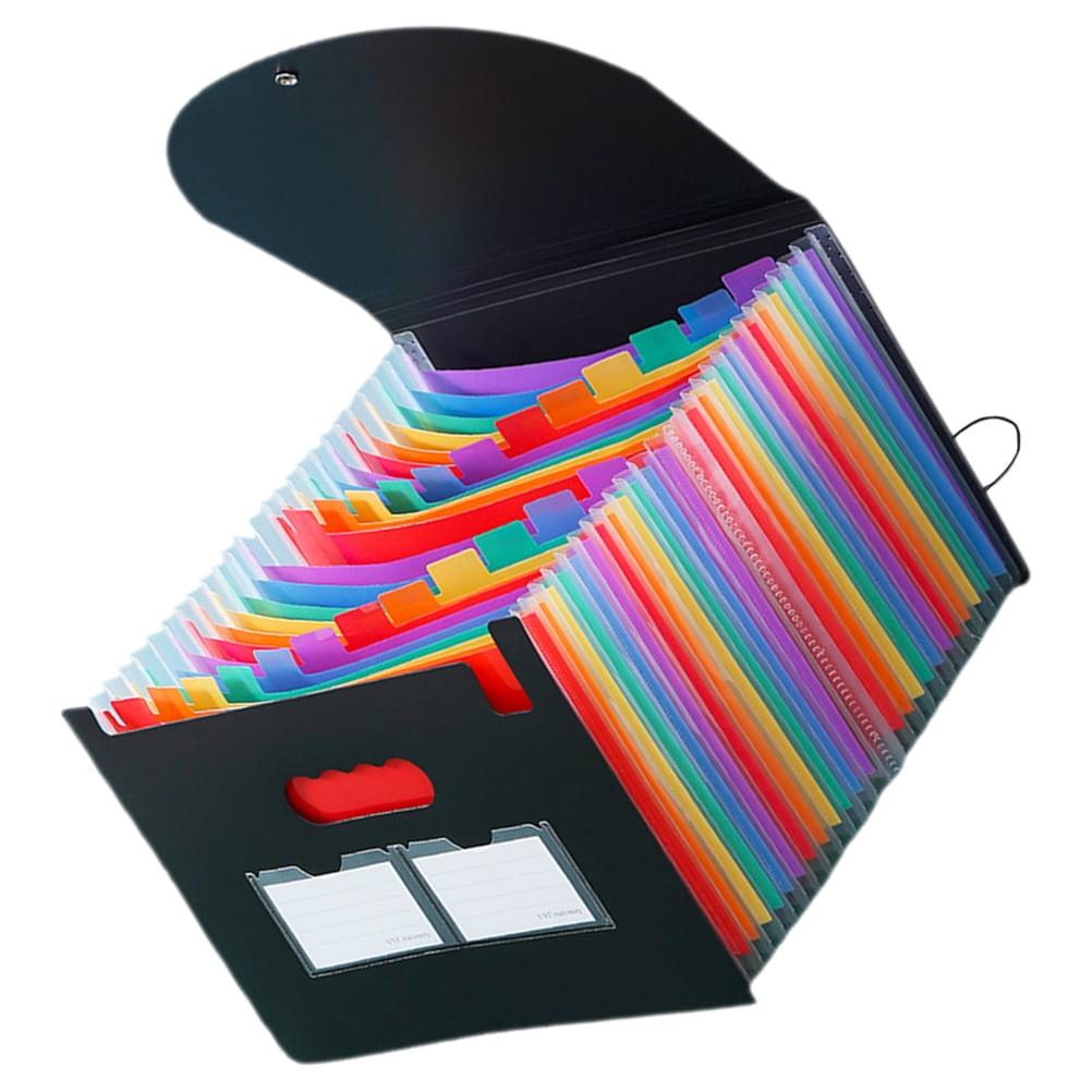 Invoice Organizer Expandable Folders Triple Paper Student Colorful ...