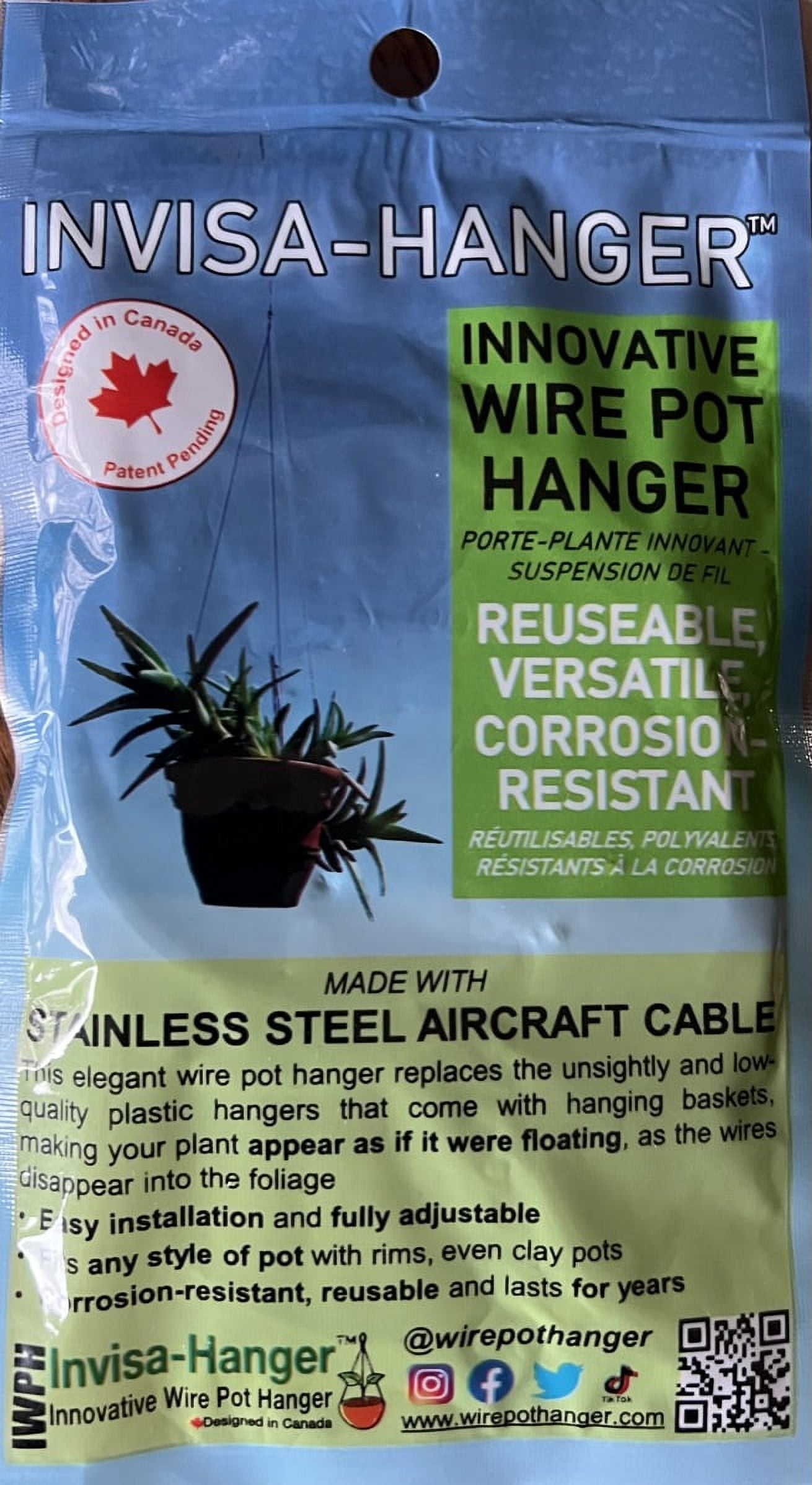 Invsa-Hanger Plant Hanger- 2 Pack - Walmart.com