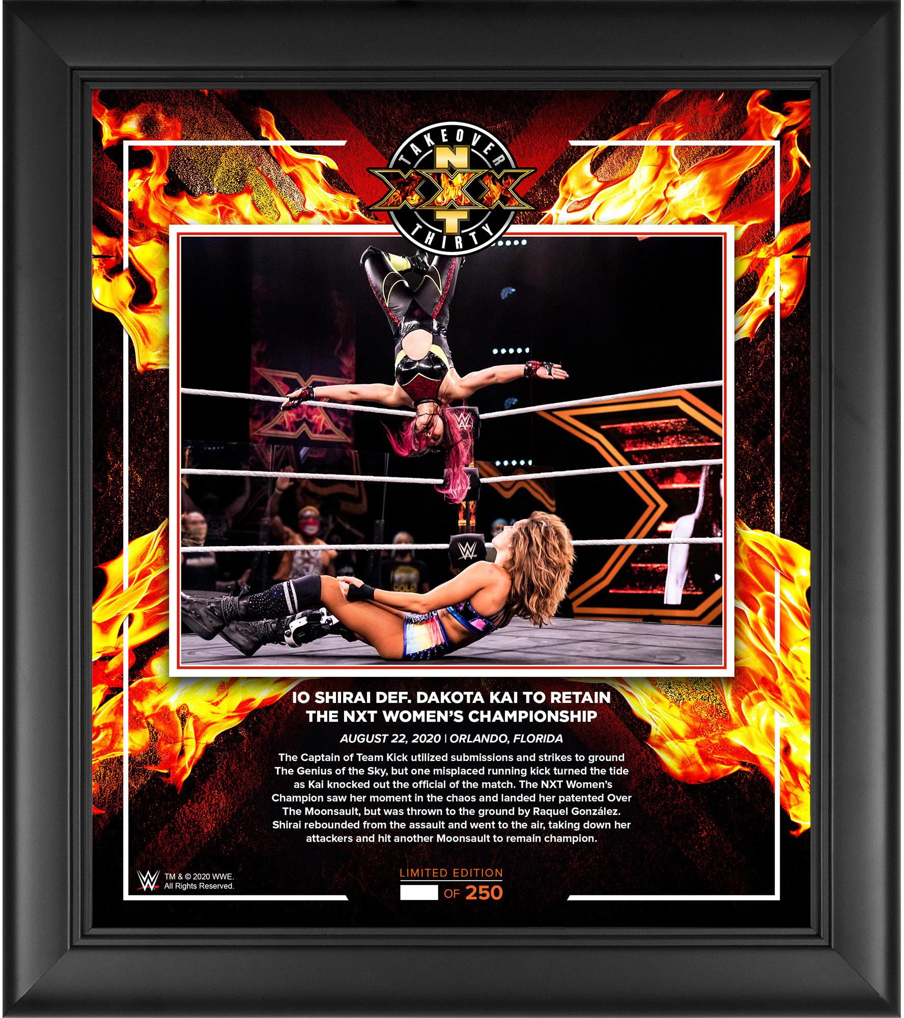 Io Shirai WWE Framed 15" x 17" NXT TakeOver: XXX Collage - Limited ...