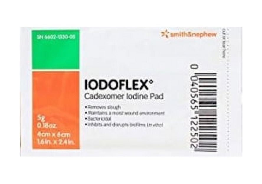 Smith & Nephew Iodoflex Sterile Dressing Pad, 1-1/2 X 2- 3/8 Inch ...