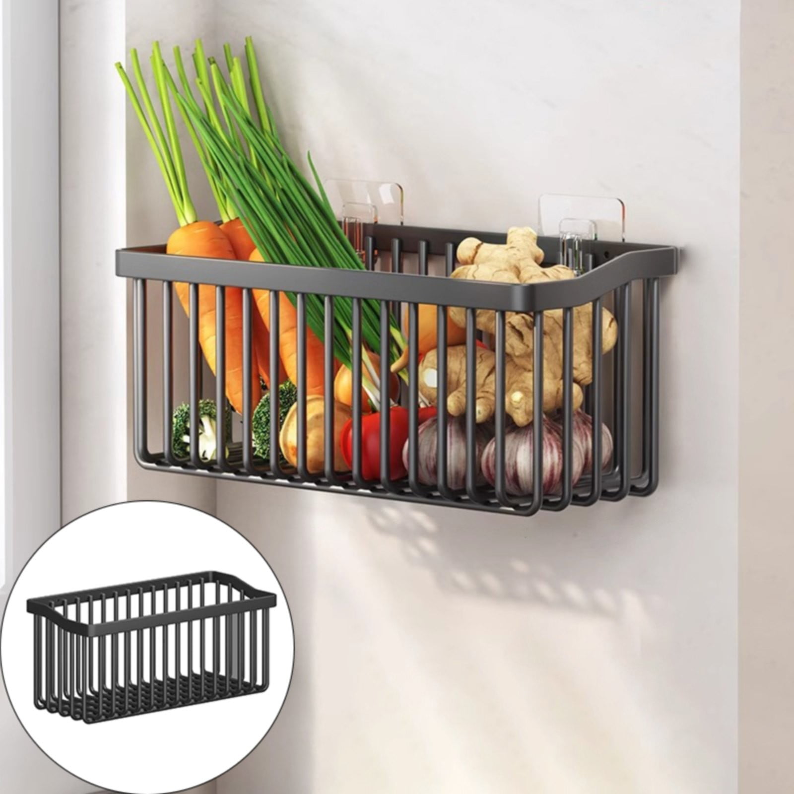 Iodue Basket Shelf Wall Mounted Fruit And Vegetable Rack Wire Storage ...