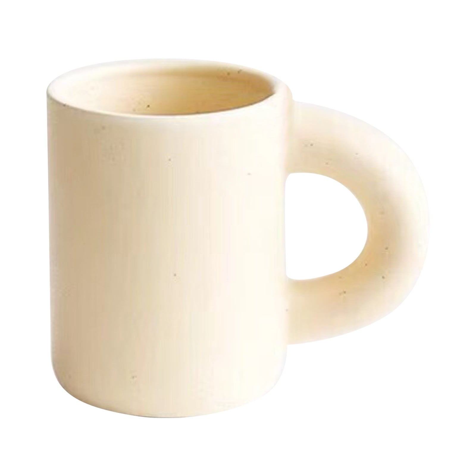 Iodue Glass&Bottle Fat Handle Mug Hand Pinch Pattern Dot Ink Ceramic ...