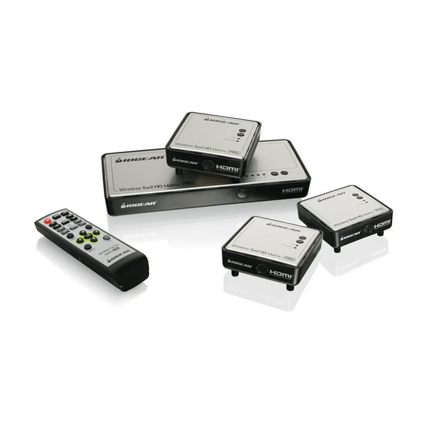 Iogear Long Range Wireless 5x2 HDMI Matrix PRO with 2 Additional ...