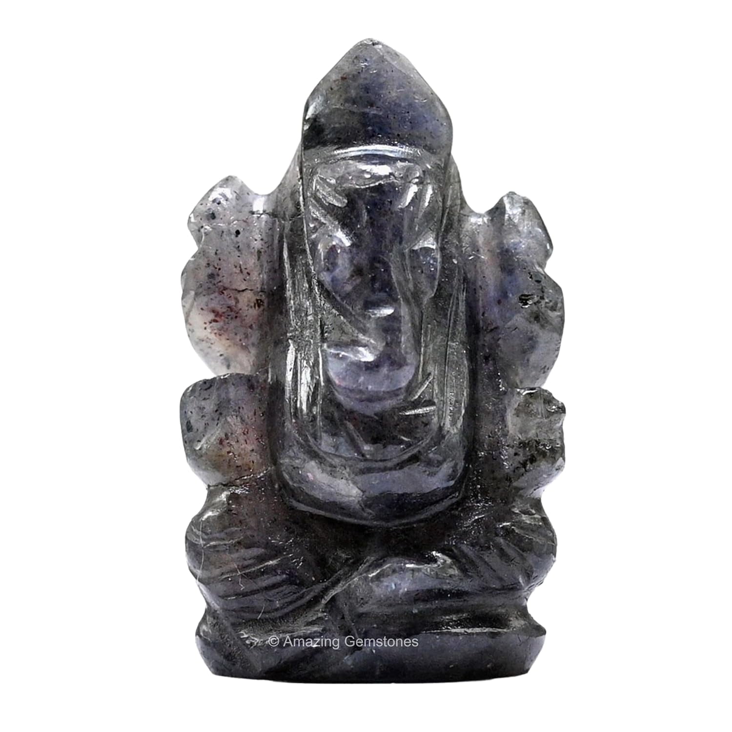 Iolite Crystal Ganesha Idol - Walmart.com