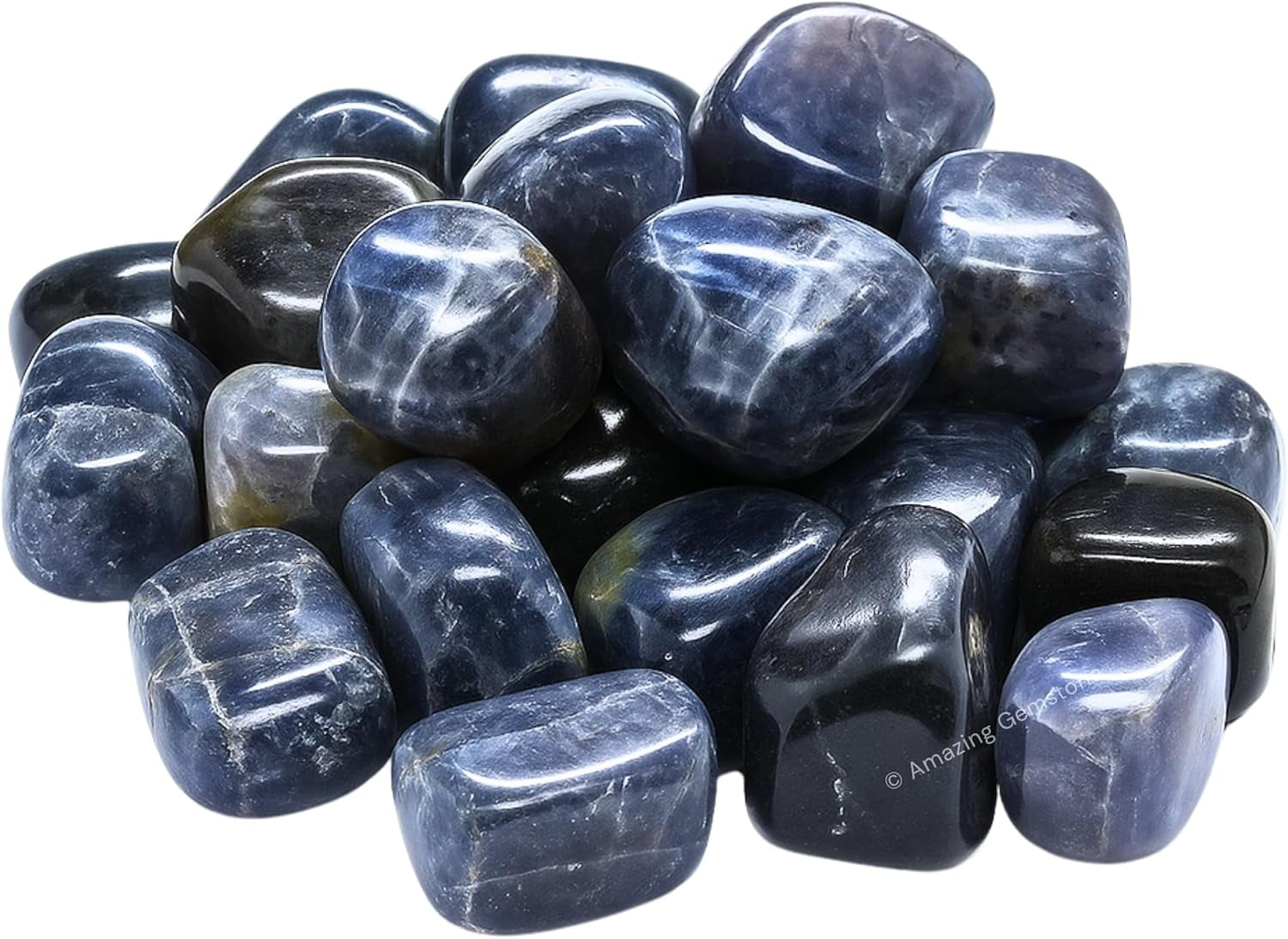 Iolite Crystals and Healing Stones Tumbled - 1000+ Carats - Walmart.com