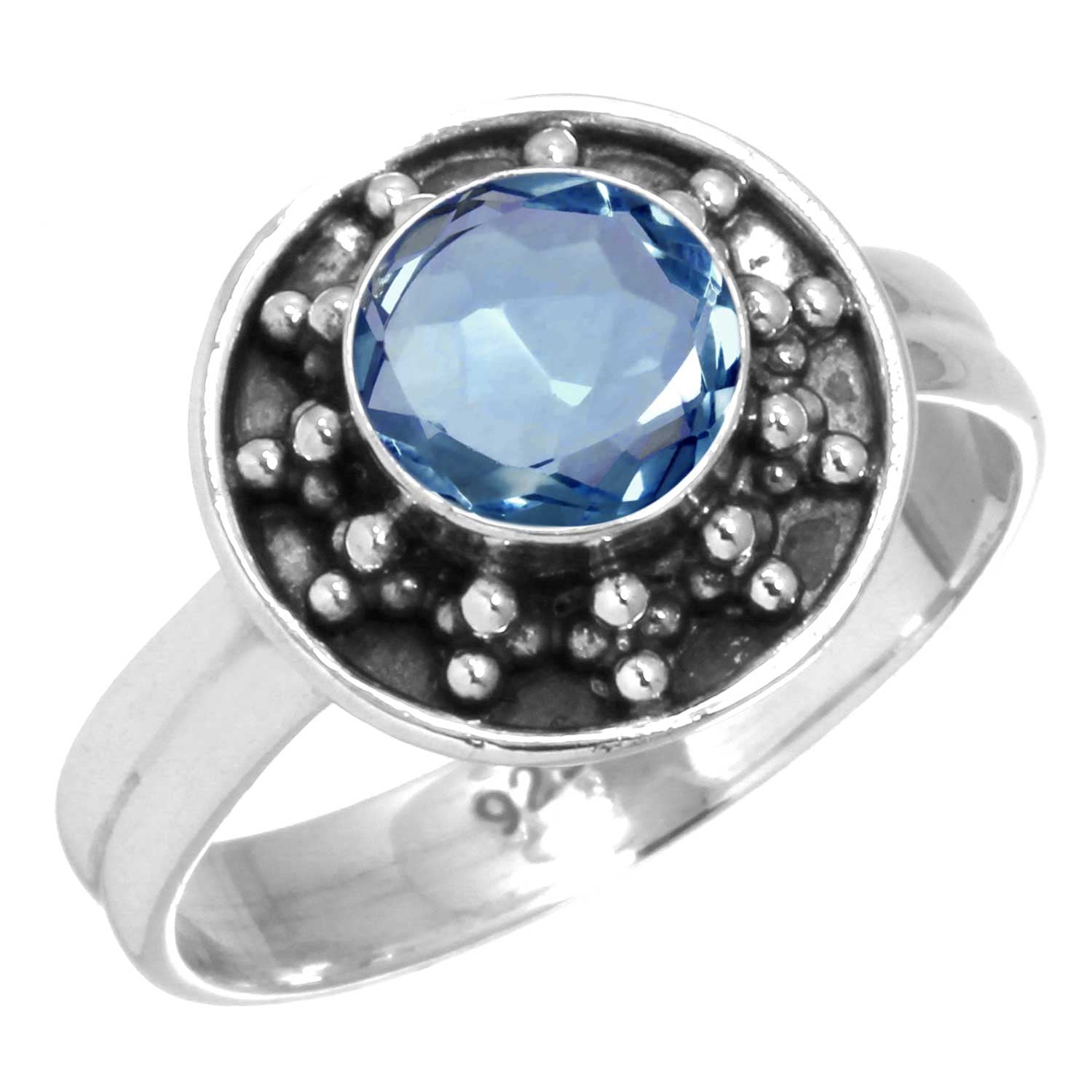 Iolite Quartz Ring 925 Sterling Silver Handmade Jewelry - Walmart.com