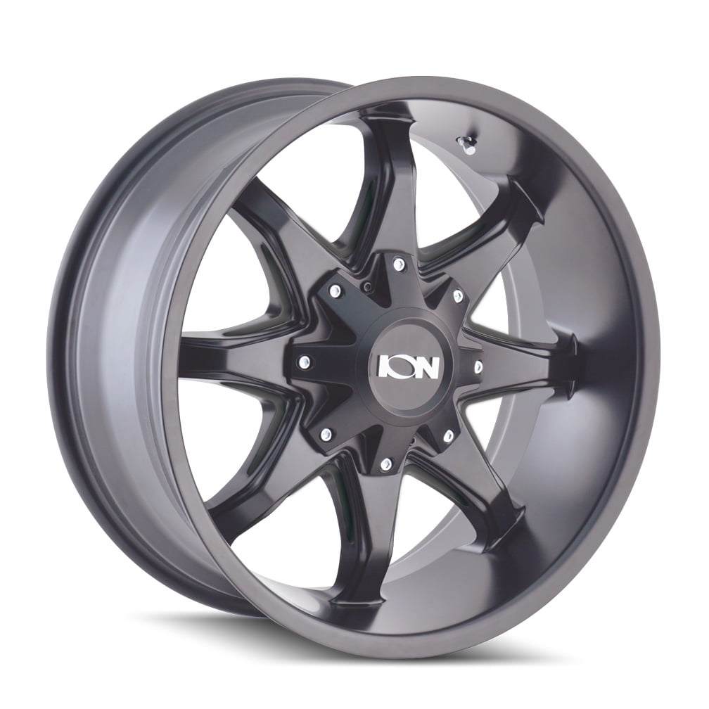 Ion 181 17X9 6X135/6X139.7 18Et 106Cb Satin Black/Milled Spokes ...