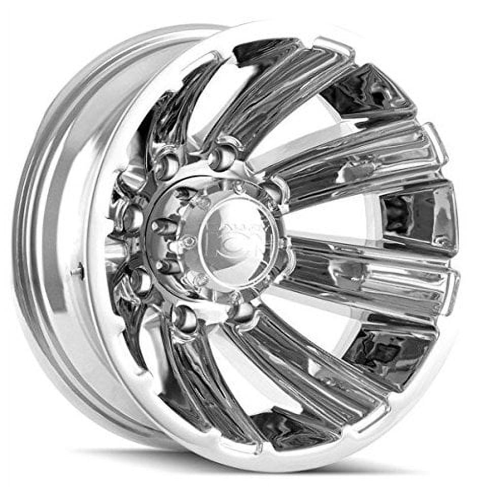Ion Alloy Dually 166 Chrome Wheel (17x6.5"/8x165.1mm) - Walmart.com