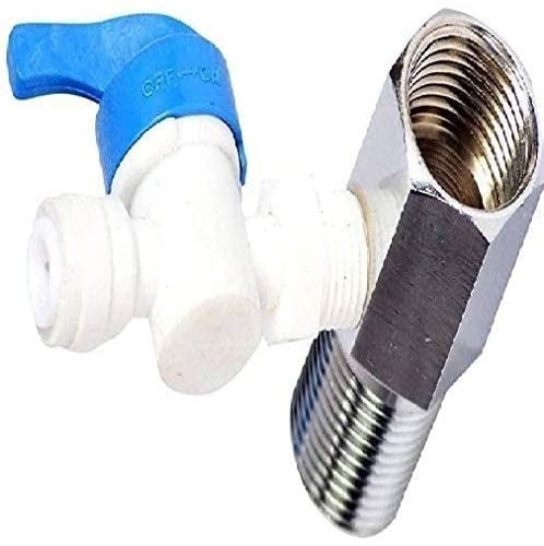 Ion Blue RO Inlet Ball Valve DV Set with Connection for ROUVUF Water ...