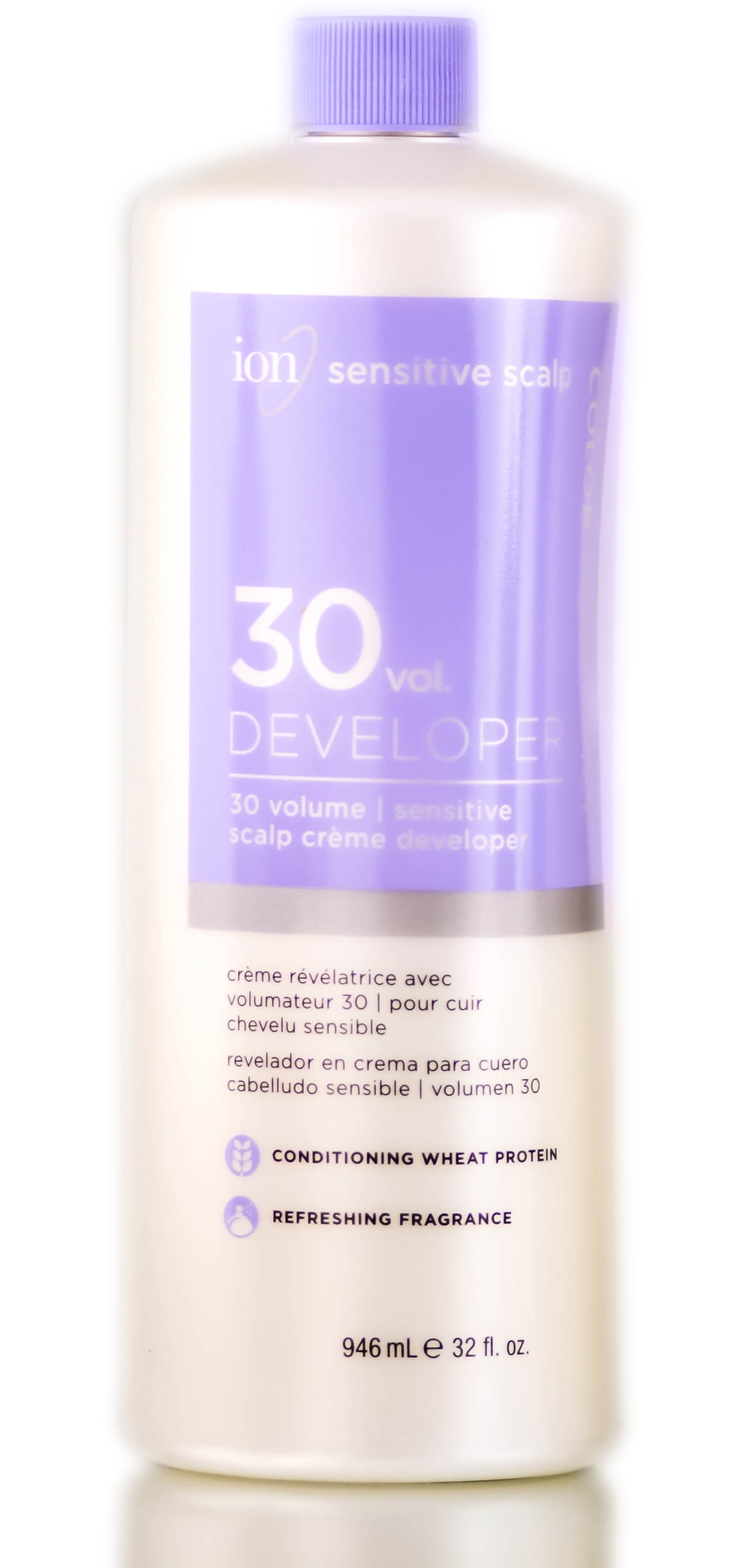ION Sensitive Scalp 30 Vol Creme Developer 32 oz for Lightening Up to 3 ...