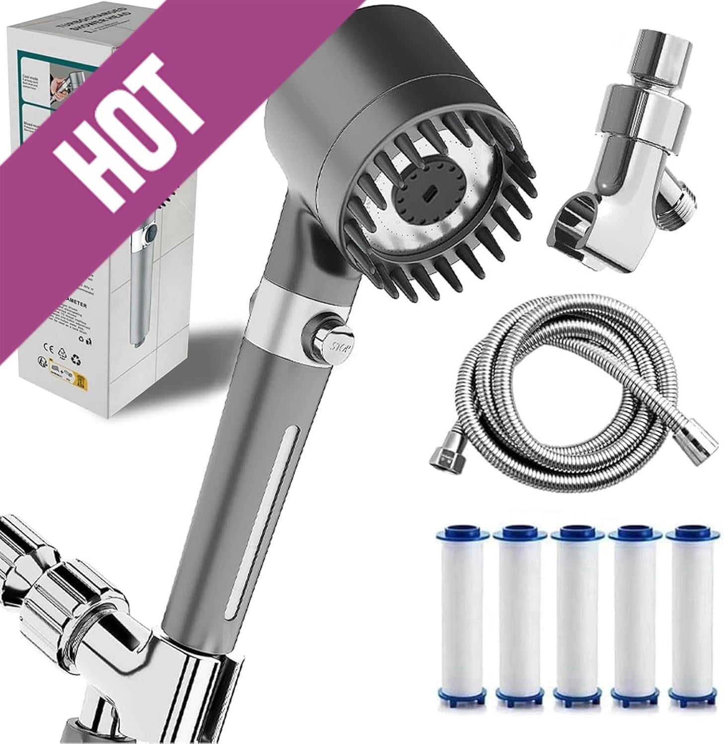 Ion Drops Shower Head, 2025 NEW Iondrops Filtered Showerhead, Filtered ...