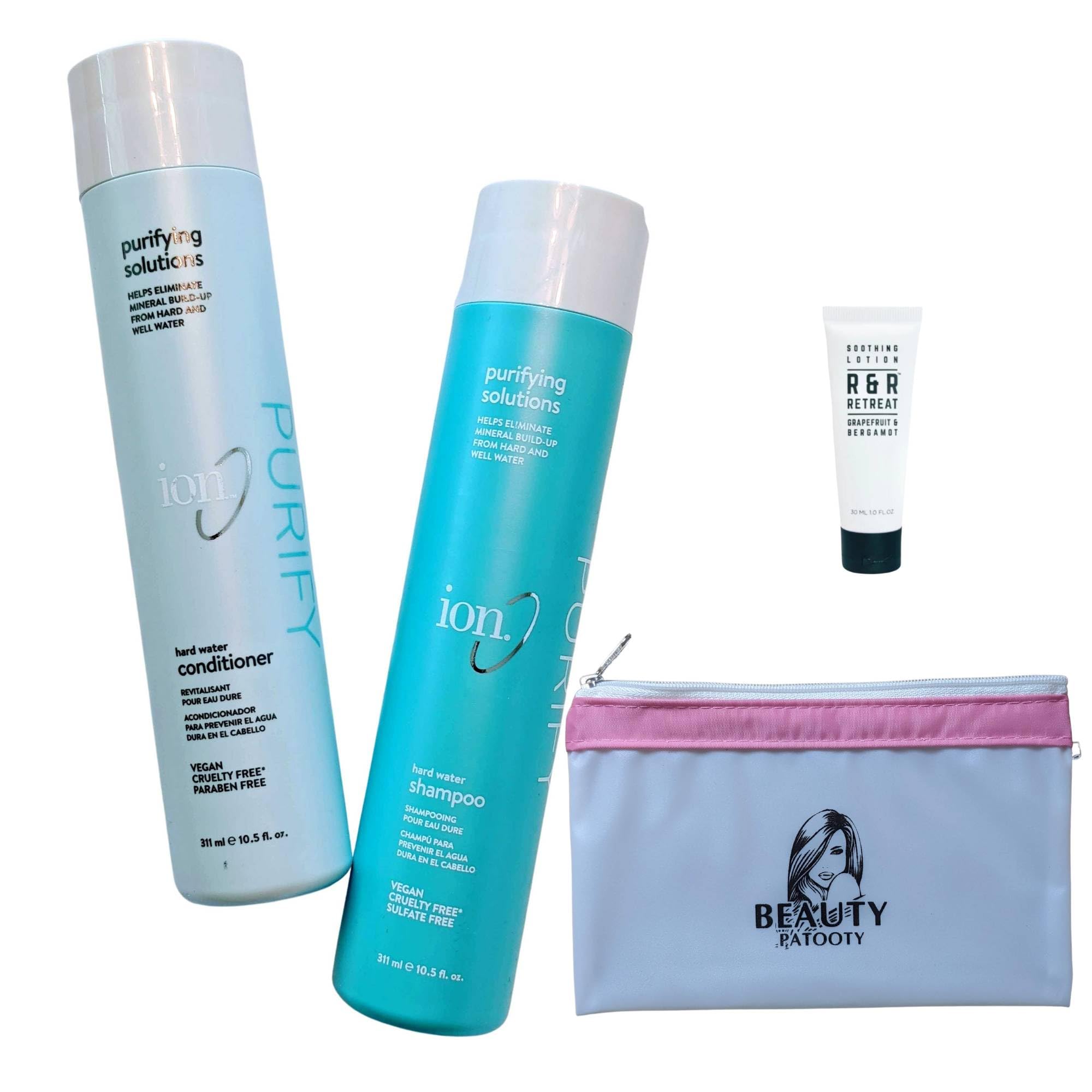 Ion Hard Water Shampoo And Conditioner Bundled With A Beauty Patooty ...
