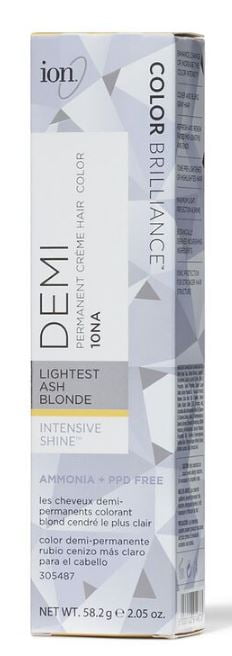 Ion Intensive Shine 10A Lightest Ash Blonde Demi Permanent Creme Hair ...