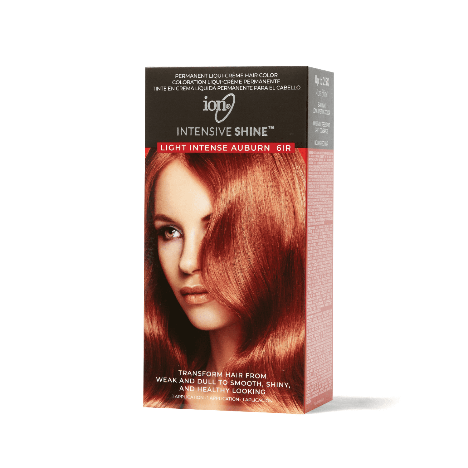 Ion Intensive Shine Hair Color Kit Light Intense Auburn 6IR Light ...