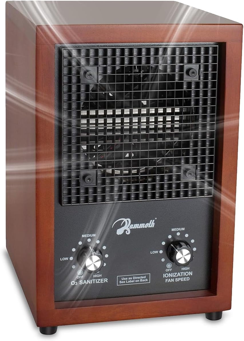 Ion and Ozone Generator 3000 mg/hour, Adjustable up to 3,500 SqFt ...