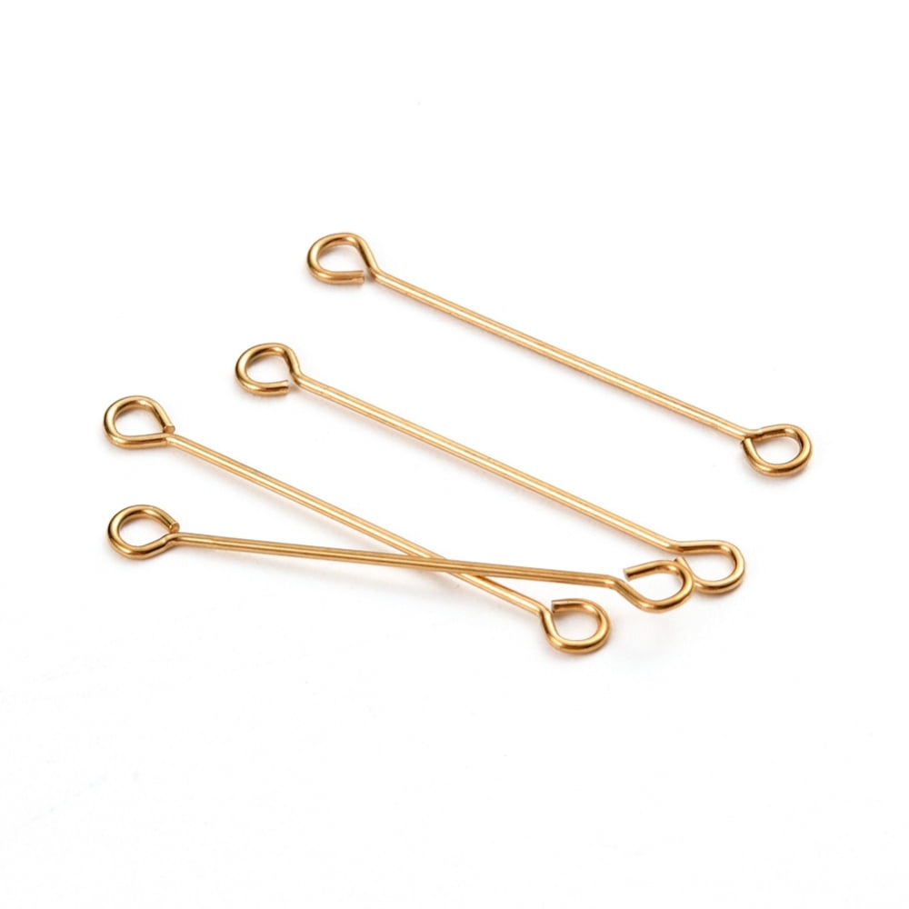 Ion Plating(IP) 304 Stainless Steel Eye Pins Double Sided Eye Pins ...