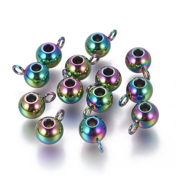 Ion Plating(IP) 304 Stainless Steel Tube Bails Loop Bails Rondelle Bail ...