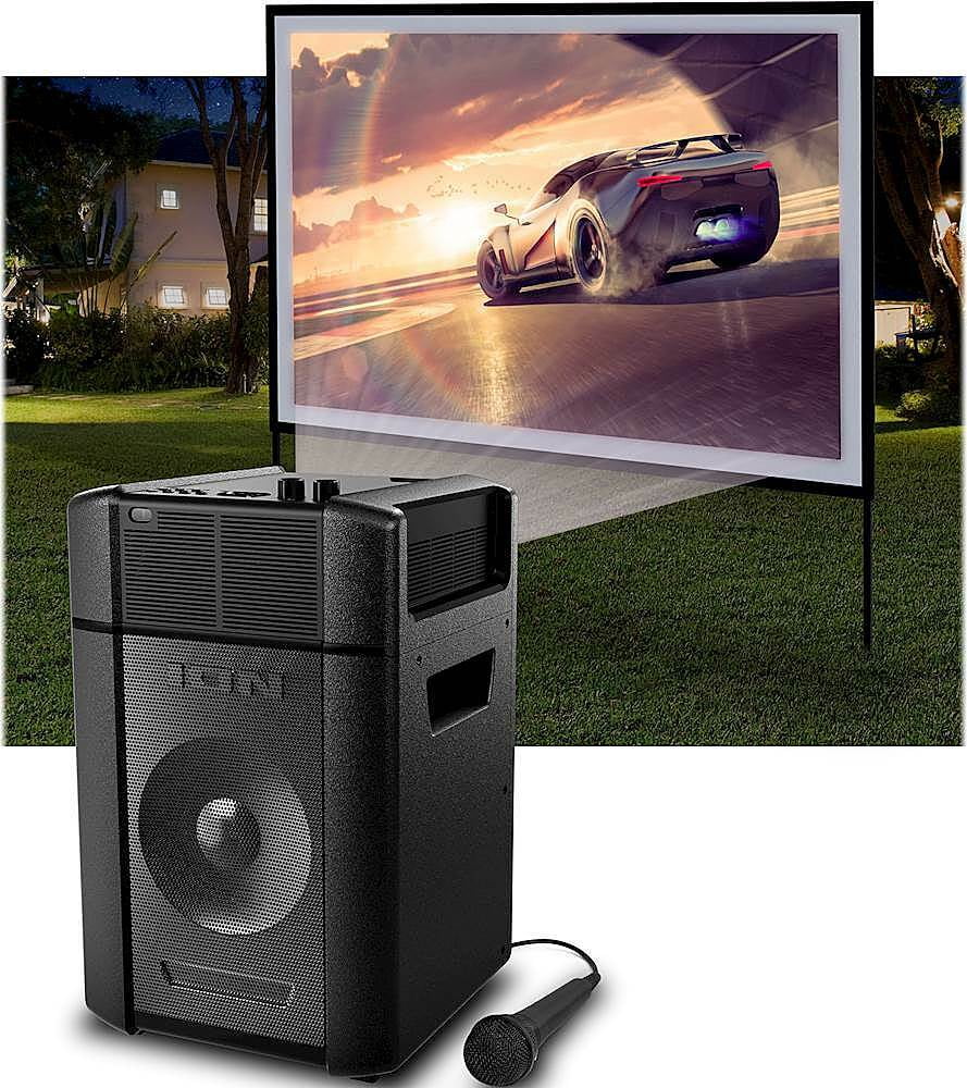 Ion Projector Bluetooth 30-150" Battery Indoor-Outdoor-Karaoke-Speaker ...