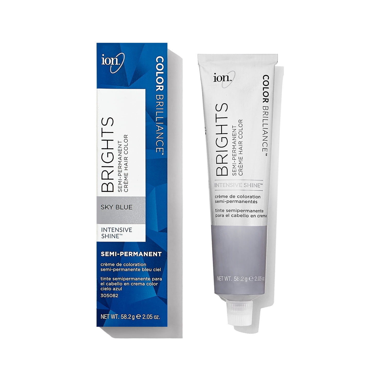 Ion Sky Blue Semi Permanent Hair Color Sky Blue - Walmart.com