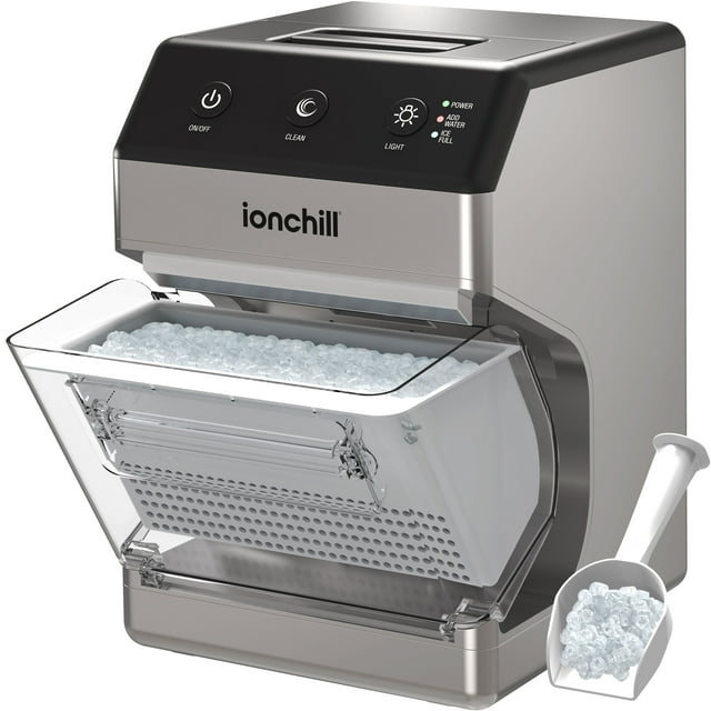 Ionchill Quick Cube XL – Nugget-Shaped Ice Maker, 25lbs/24hrs ...