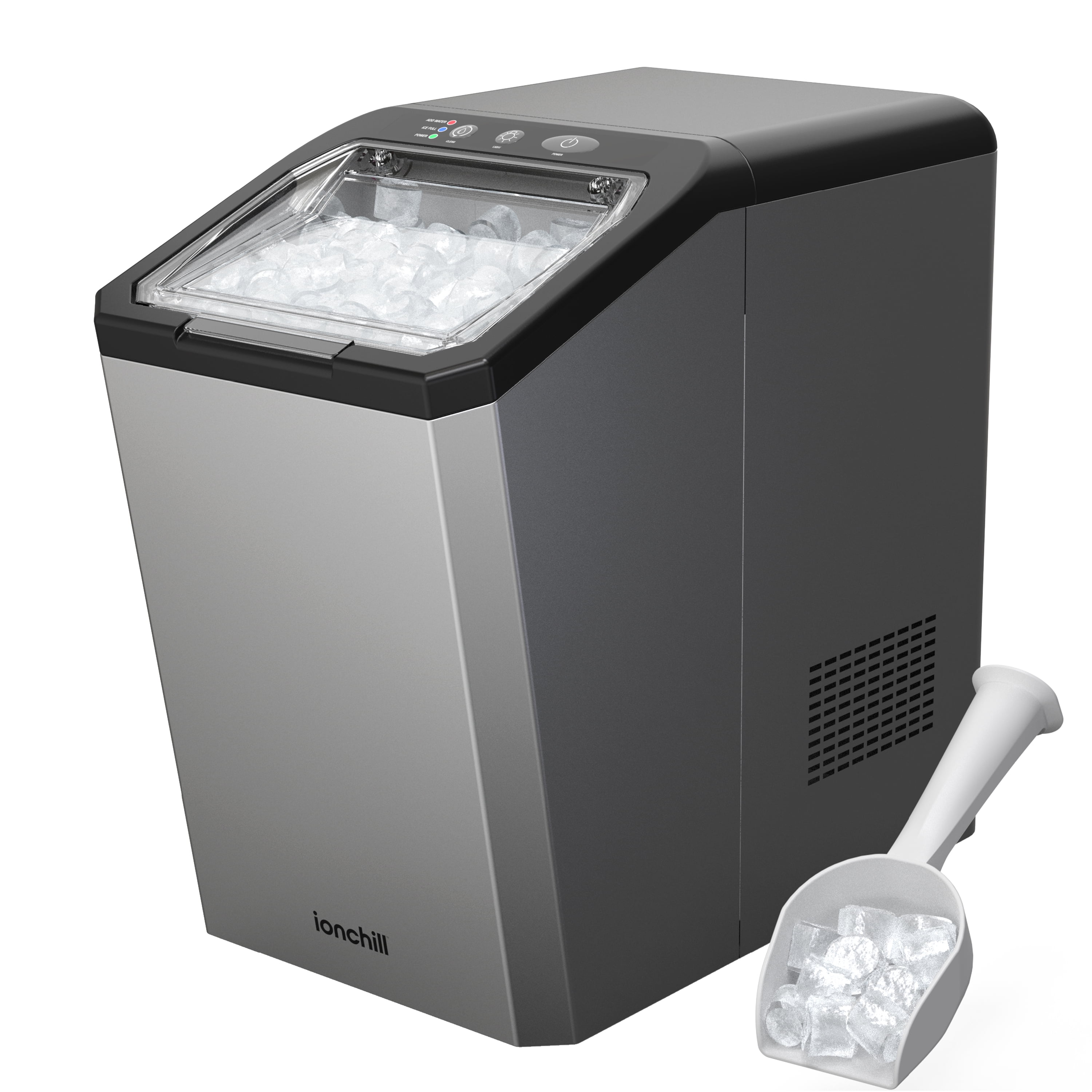 Ionchill QuickCube 3L Capacity Nugget Ice Maker, Stainless Steel ...
