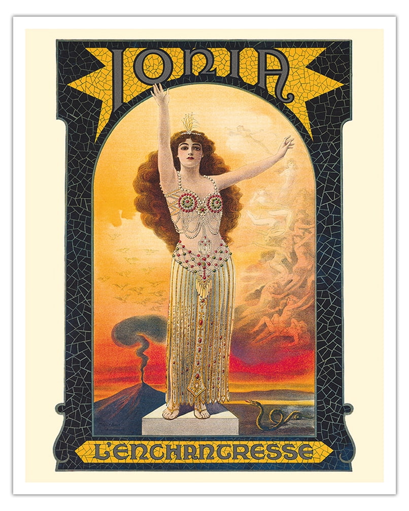 Ionia - The Enchantress (L'Enchantresse) - Vintage Magic Poster c.1911 ...