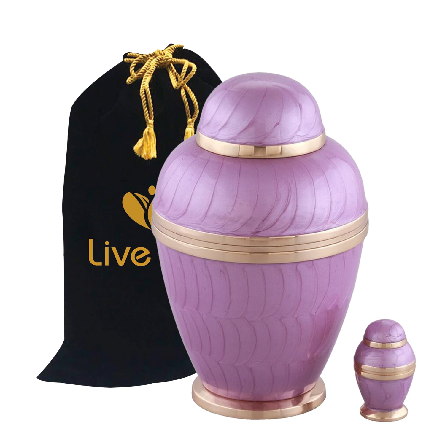 Ionic Cremation Urn - Adult Funeral Urn - Solid Brass Funeral Urn ...