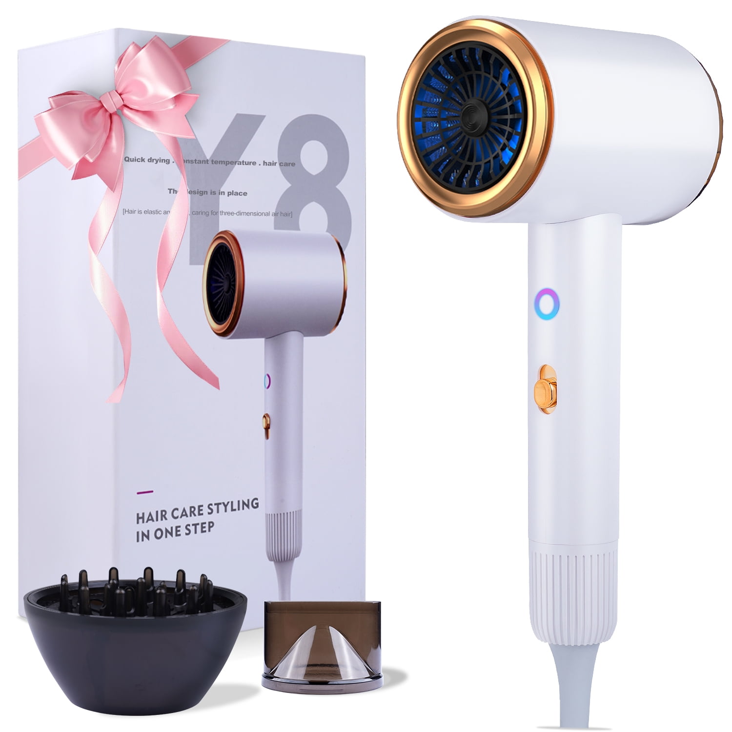 YUANYE Ionic Hair Dryer 2100W Blow Dryer Negative Ion Technology 3 ...