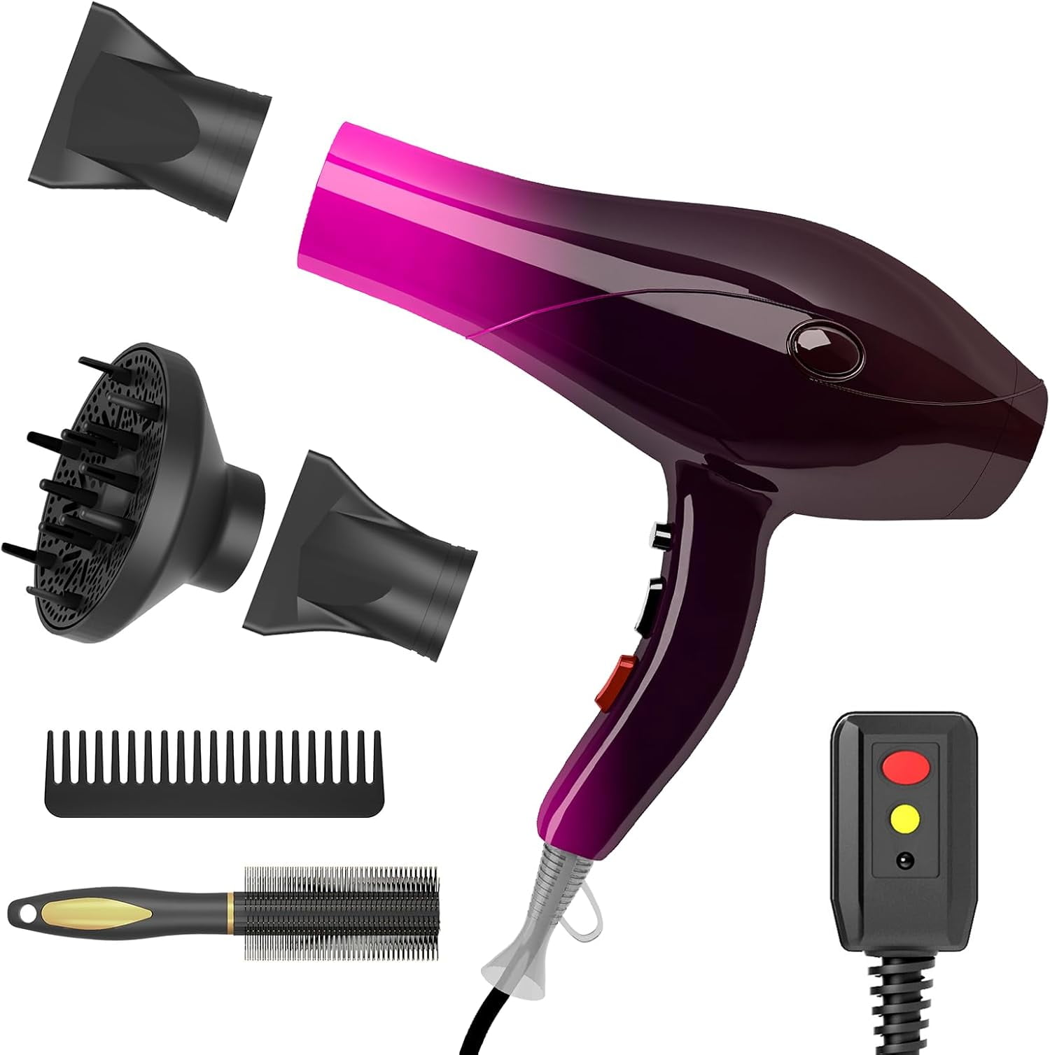 Ionic Hair Dryer,2400W Negative Low Noise Hair Dryer Professional ...