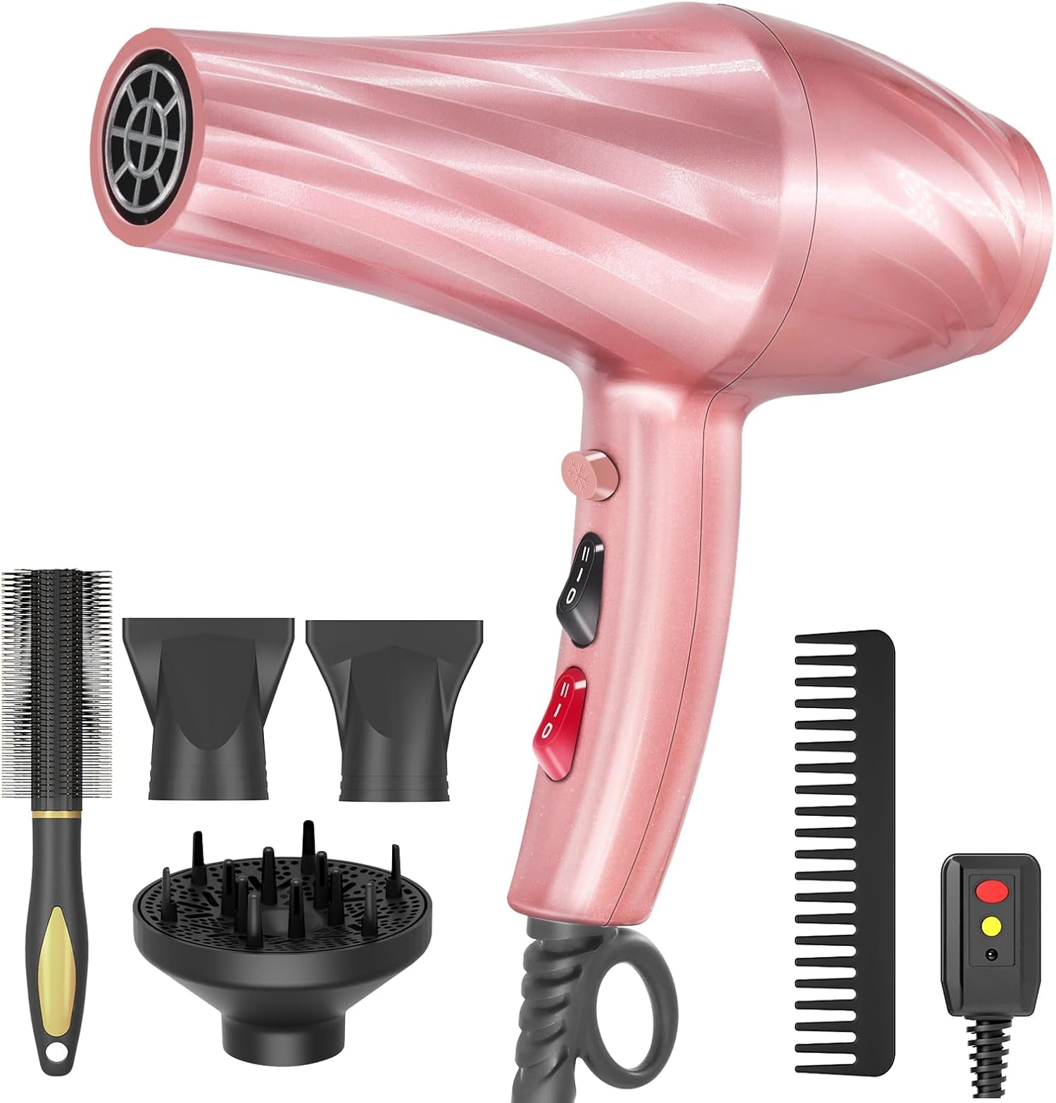 Ionic Hair Dryer,2400W Negative Low Noise Hair Dryer Professional ...