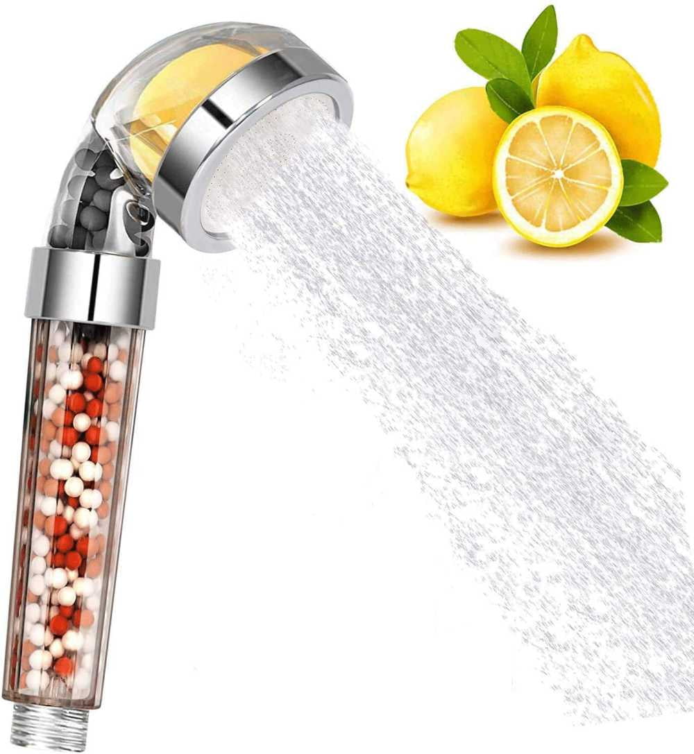 Ionic Mineral Beads Shower Head with Vitamin C Shower Filter High ...