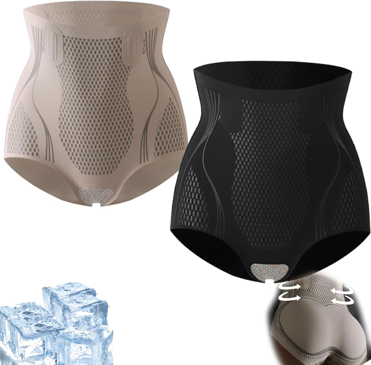 Ionic Shapewear,Ice Silk Ion Fiber Repair Shaping Shorts, Ice Silk ...