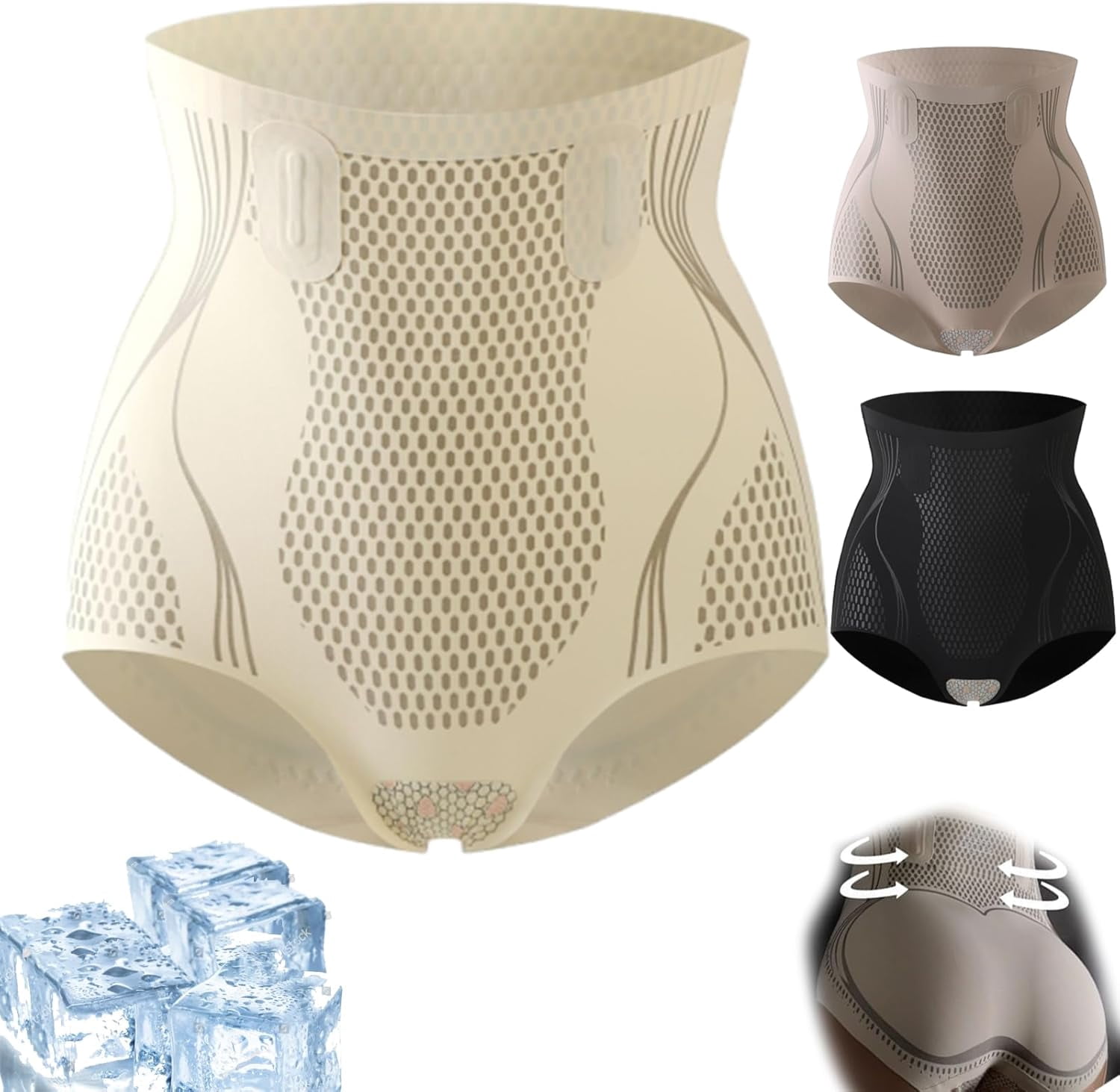 Ionic Shapewear,Ice Silk Ion Fiber Repair Shaping Shorts, Ice Silk ...