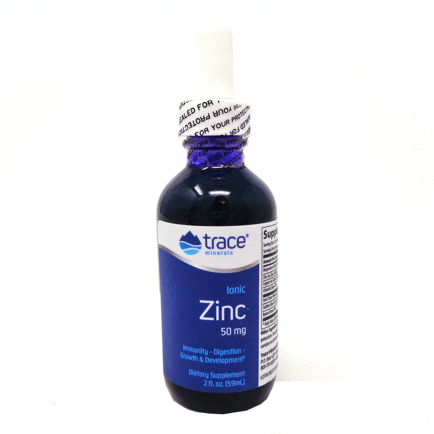 Ionic Zinc 50mg by Trace Minerals Research - 2 Fluid Ounces - Walmart.com