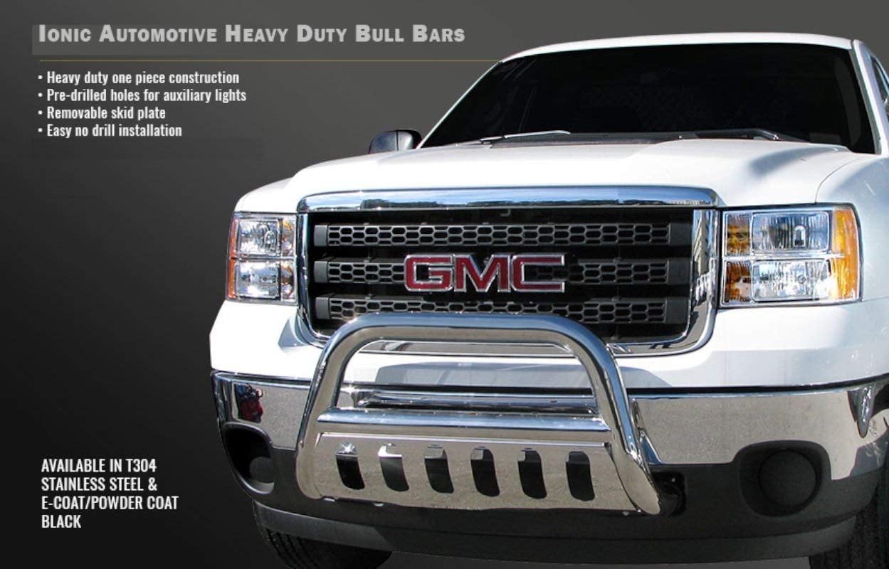 Ionic by RealTruck 3" Black Bull Bar Push Bar Compatible with 1999-2006 ...