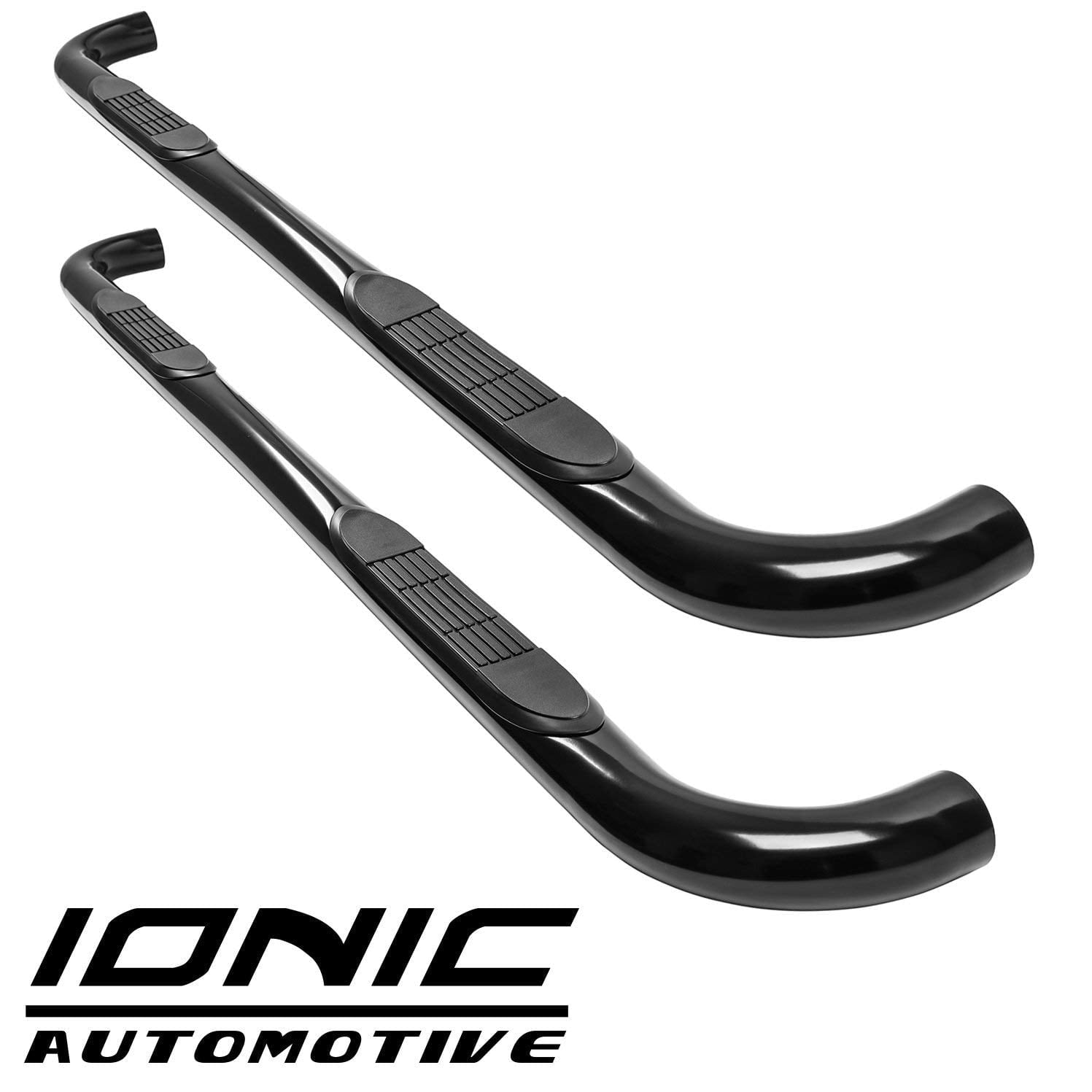 Ionic by RealTruck 3" Black Nerf Bars Side Steps Compatible with 2002 ...