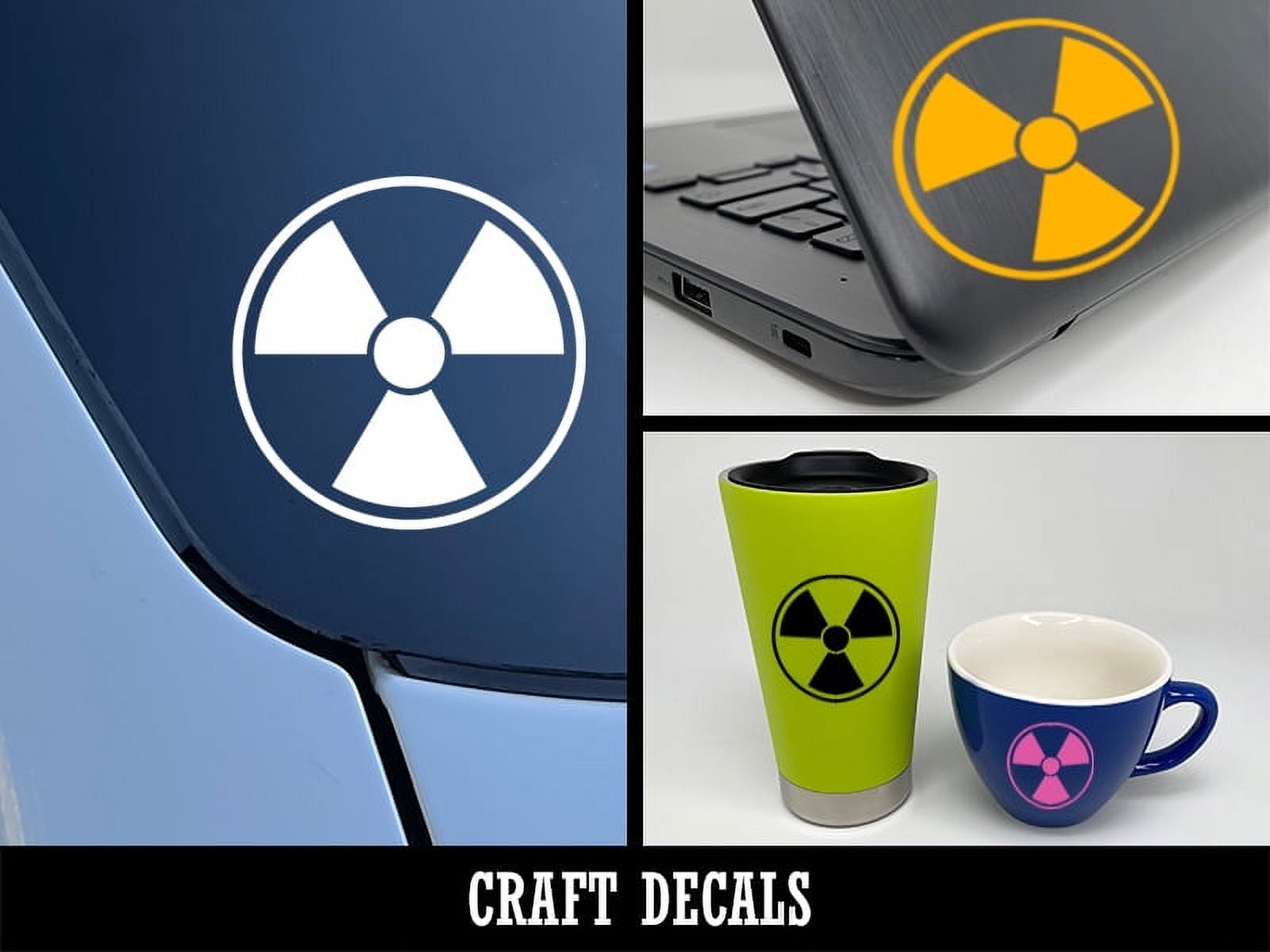 Ionizing Radiation Radioactive Trefoil Symbol Craft Vinyl Indoor ...