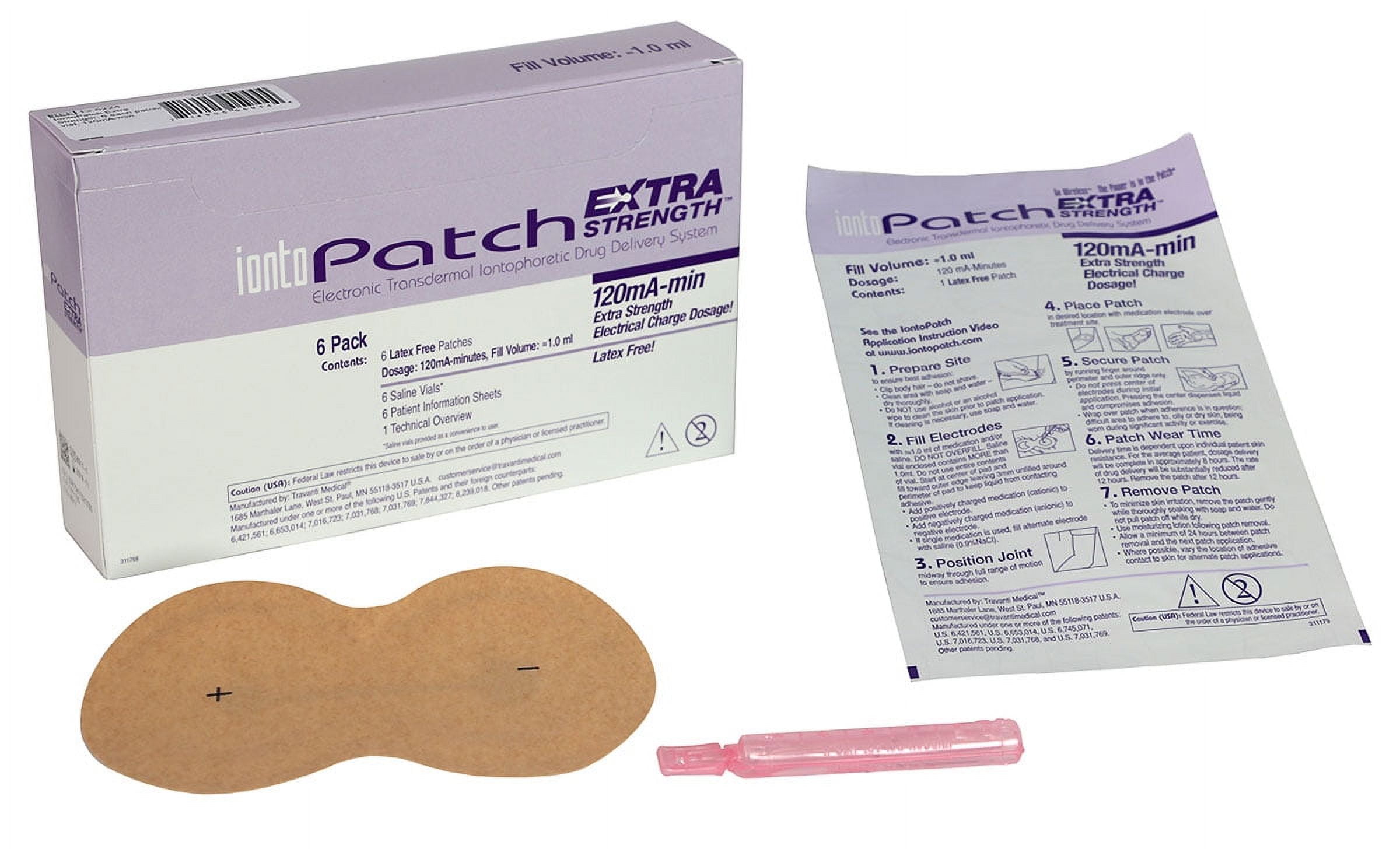 IontoPatch STAT, 6 each patch/vial, 80mA-min HSA/FSA Eligible - Walmart.com