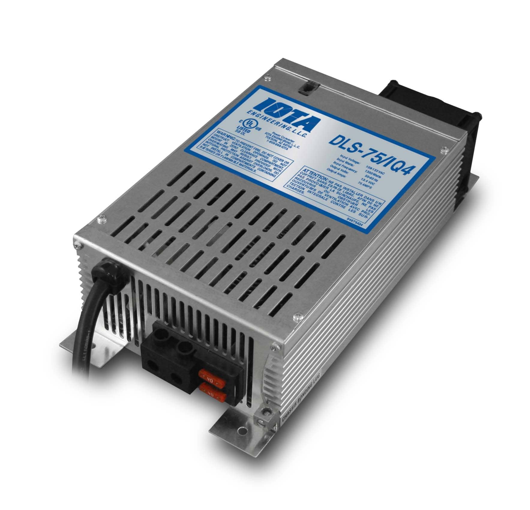 Iota DLS-75/IQ4 12 Volt 75 Amp Automatic Battery Charger / Power Supply ...