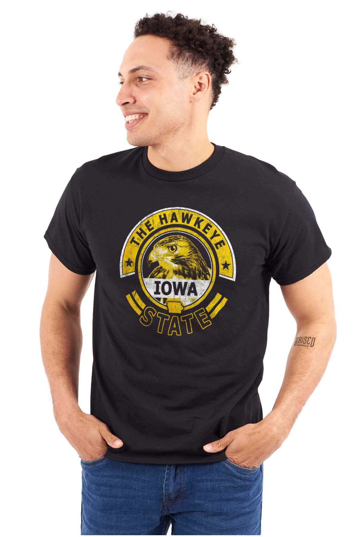 Iowa Bird Watcher Vintage Hawk Unisex Plus Size Graphic Tee Brisco ...