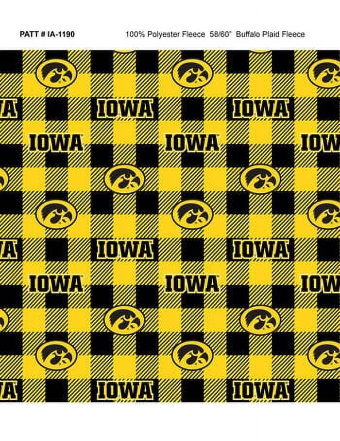 Iowa Buffalo Plaid Fleece Crafting Fabric, By The Yard - Walmart.com