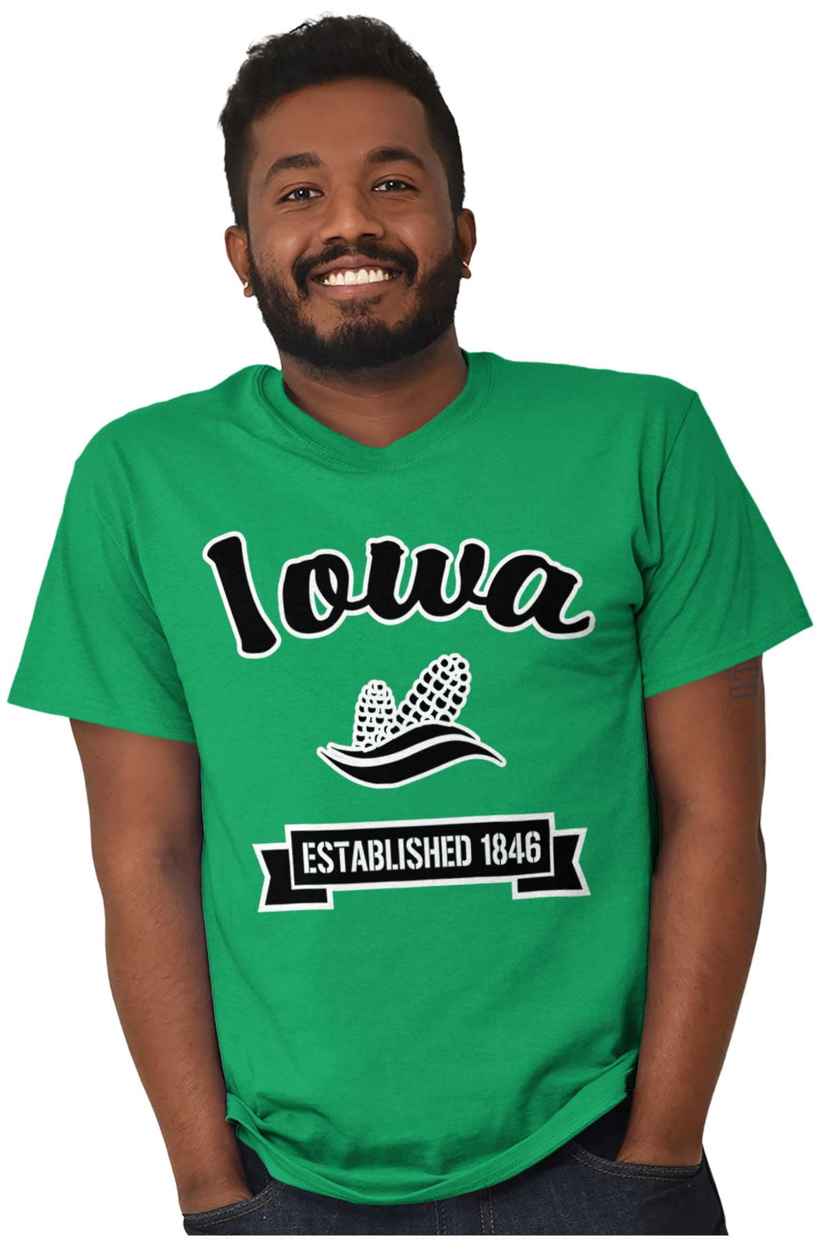 Iowa Corn Farmlands Cute IA Pride Unisex Plus Size Graphic Tee Brisco ...