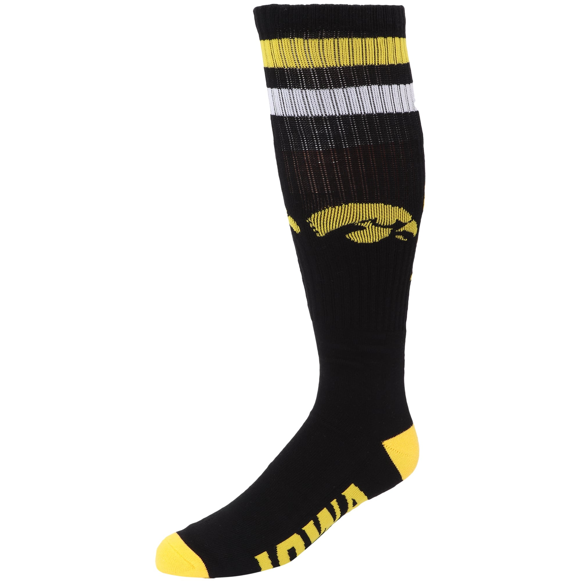 Iowa Hawkeye Black Tube Socks - Licensed NCAA - Knee-High - Walmart.com