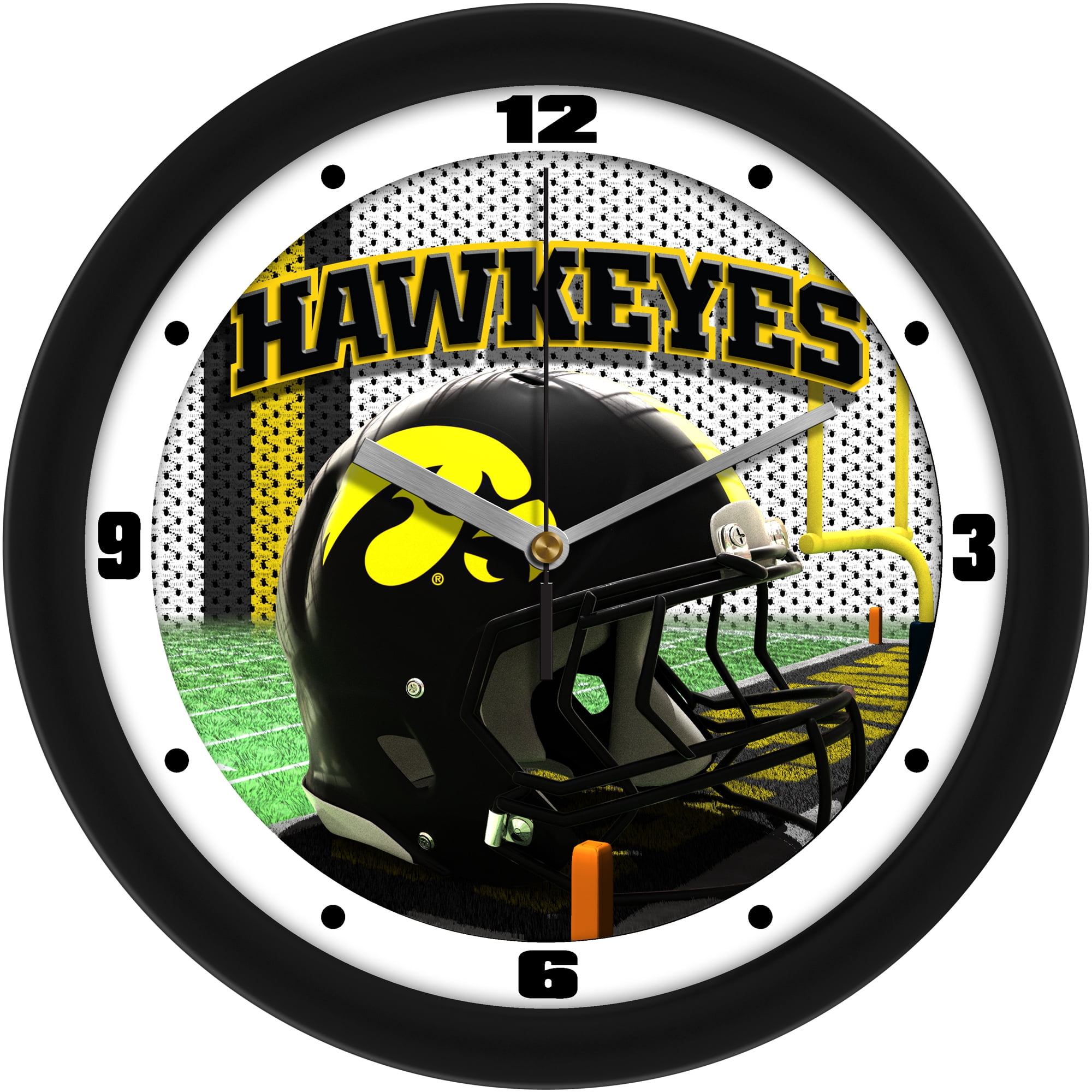 Iowa Hawkeyes 11.5'' Suntime Premium Glass Face Football Helmet Wall ...
